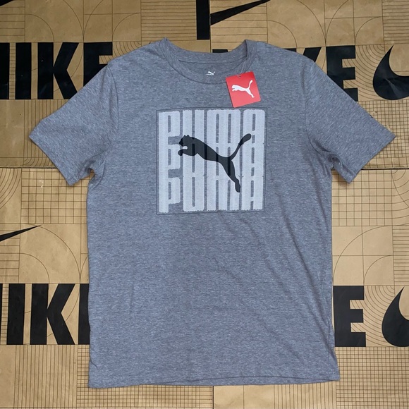 Puma | Shirts | Puma Logo Tshirt | Poshmark